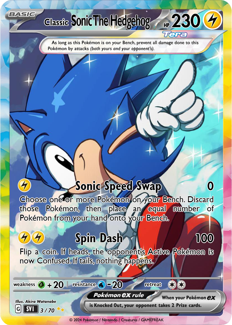 Sonic The Hedgehog - SolarFrog | Pokécardmaker.net