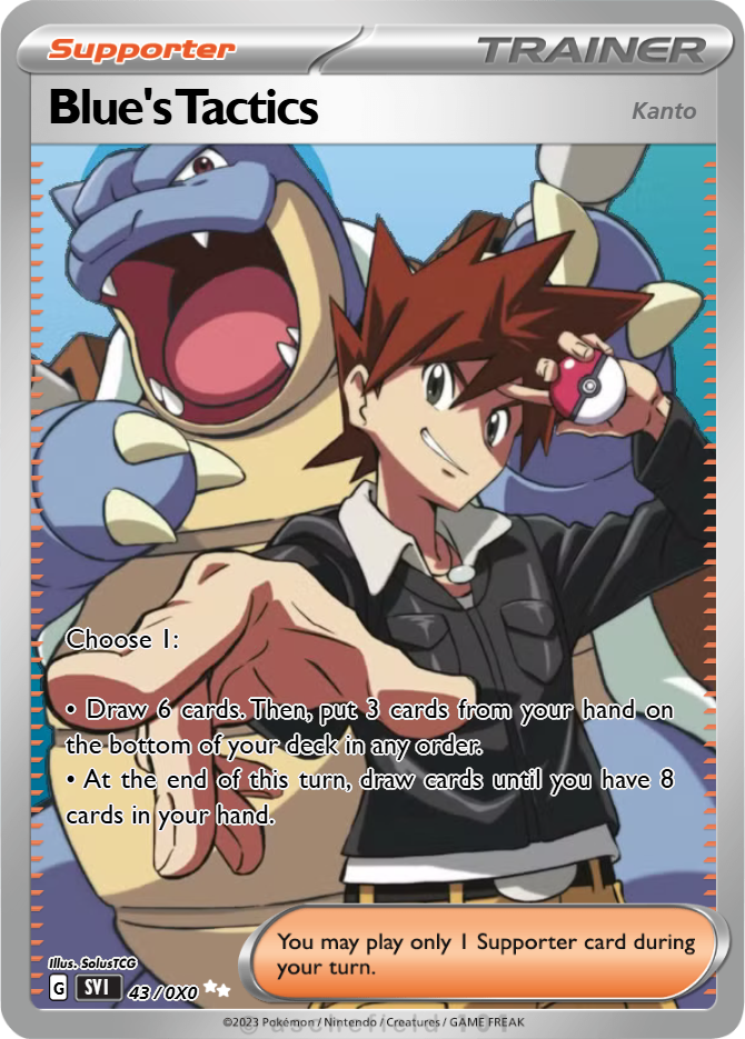 Blue's Tactics - SolusTCG | Pokécardmaker.net