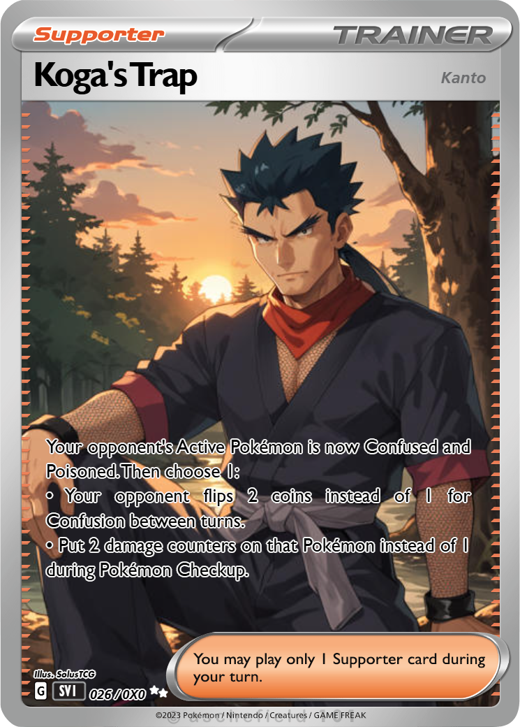 Koga's Trap - SolusTCG | Pokécardmaker.net