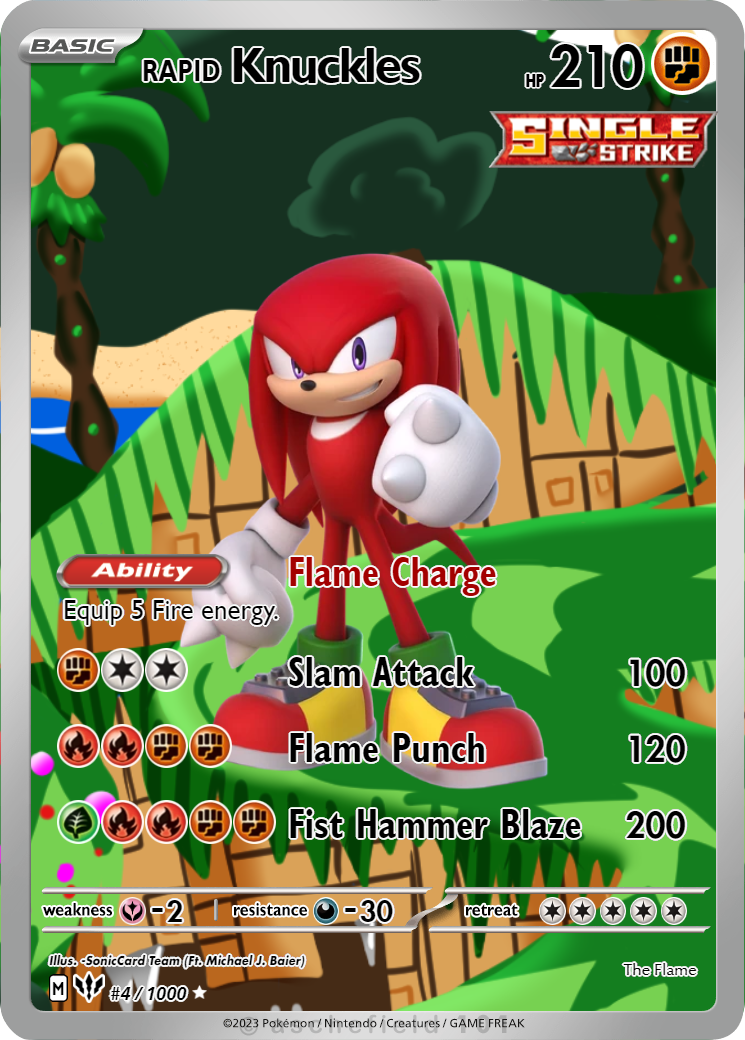 Knuckles - SonicCard-Team | Pokécardmaker.net