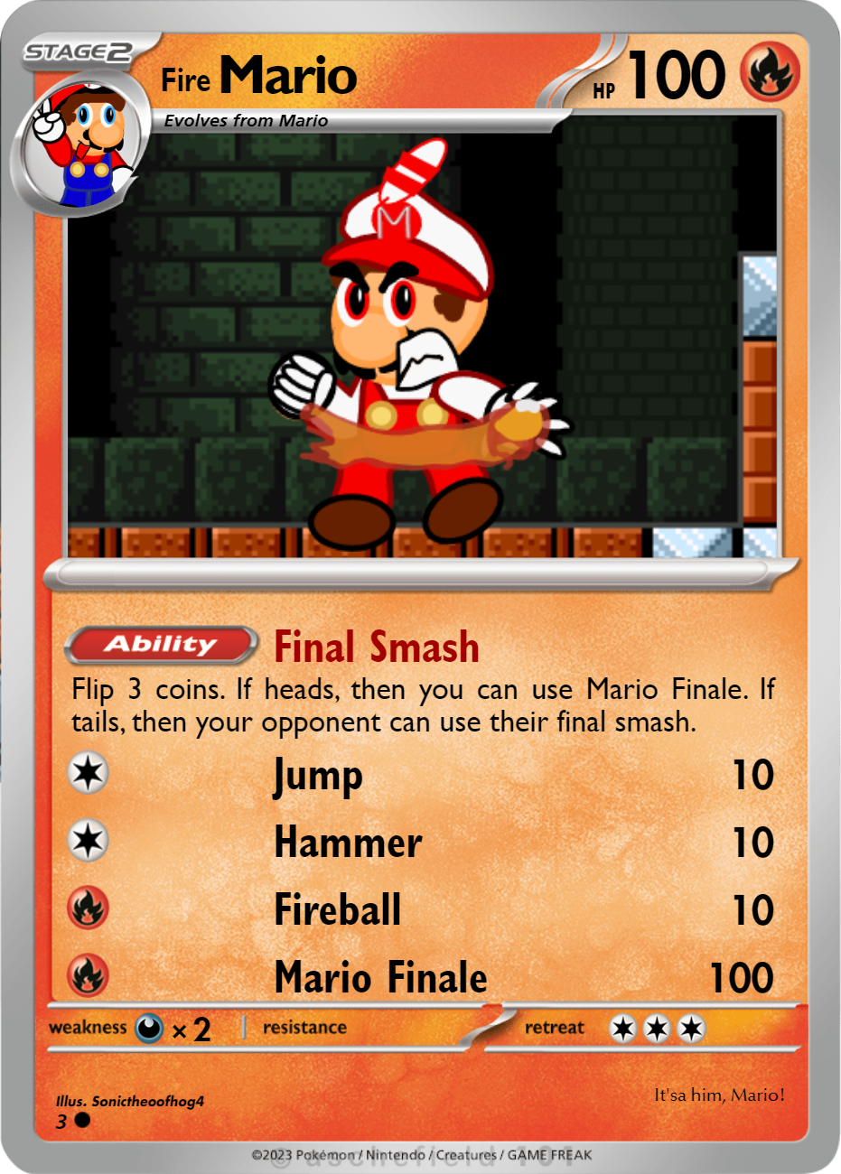 Mario - Sonictheoofhog4 | Pokécardmaker.net