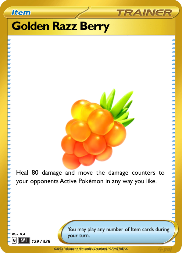 Golden Razz Berry - Soonawudo | Pokécardmaker.net