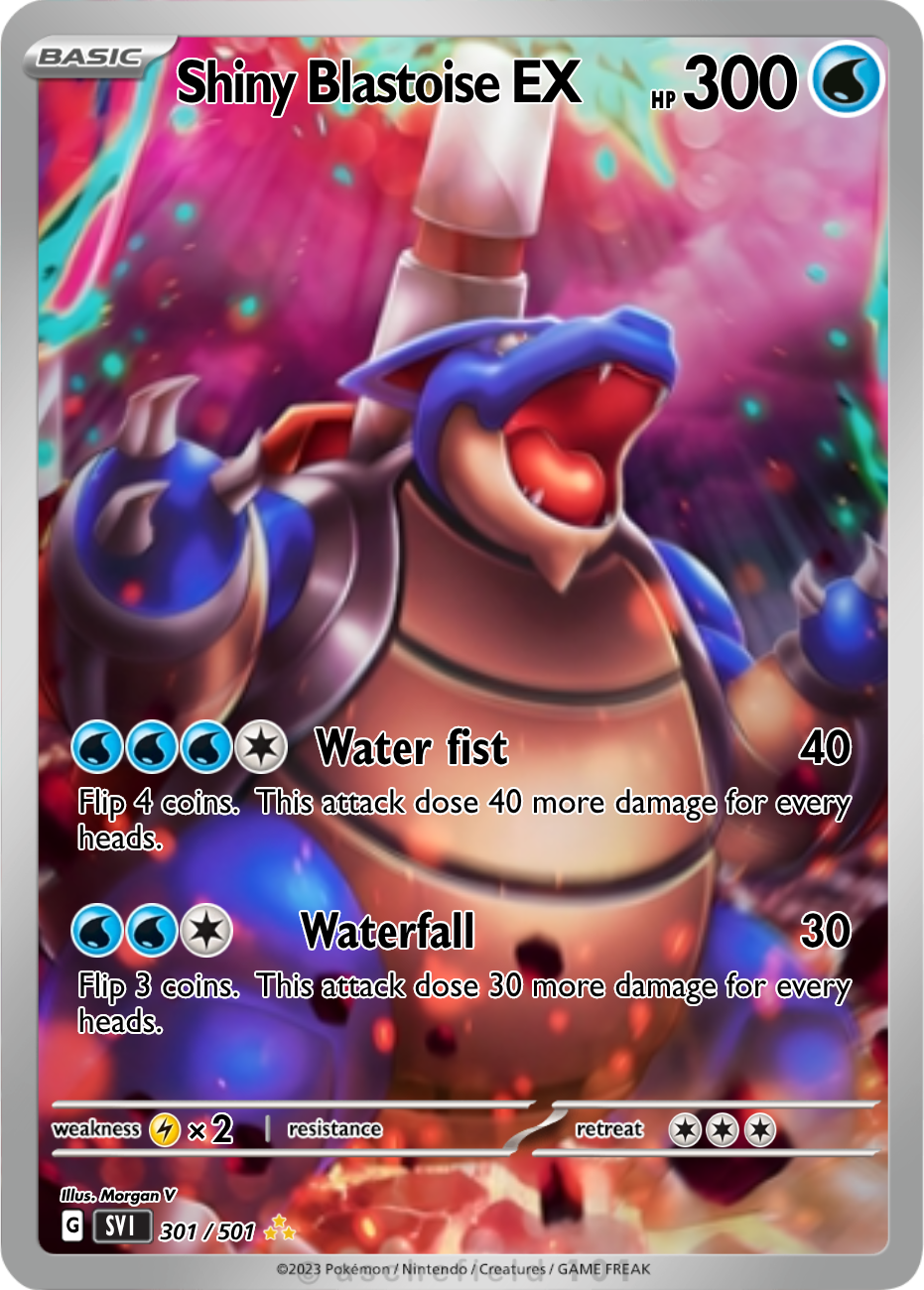 Shiny Blastoise EX - Specialduck1114 | Pokécardmaker.net