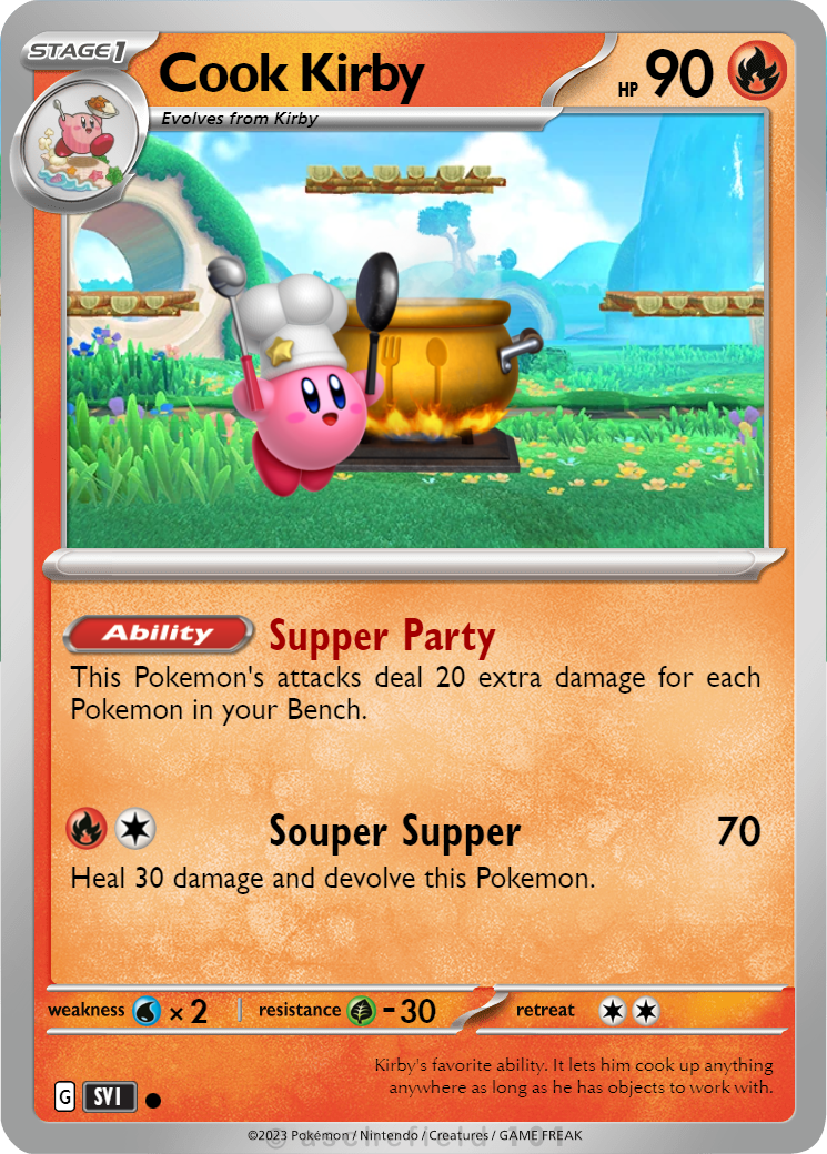 Cook Kirby - Steve84 | Pokécardmaker.net