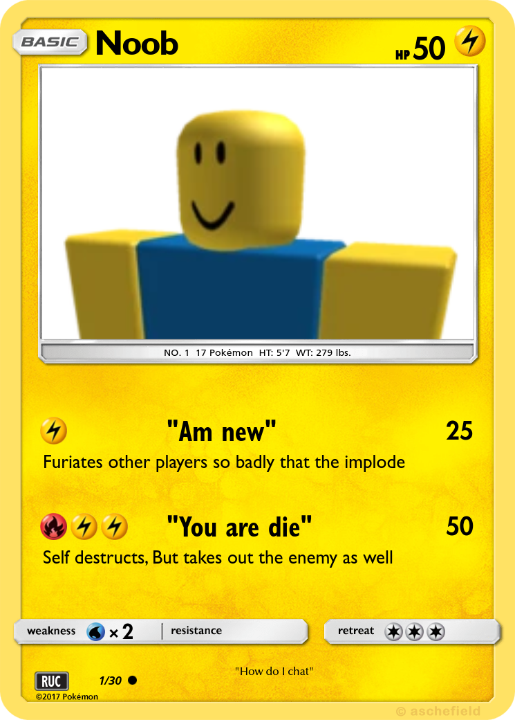 Noob - StickFigureFred | Pokécardmaker.net