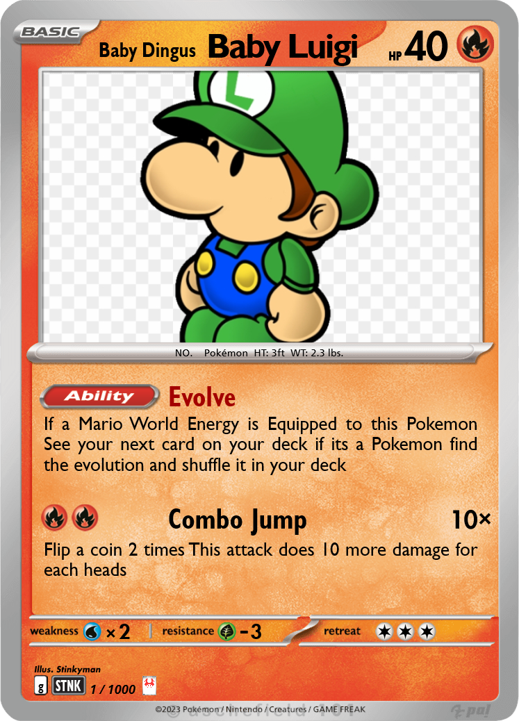 Baby Luigi - Stinkyman5548 | Pokécardmaker.net