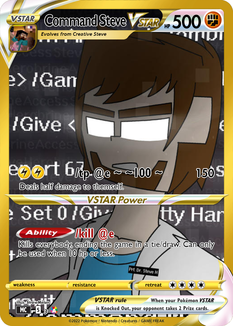 Command Steve - StrawMelon | Pokécardmaker.net