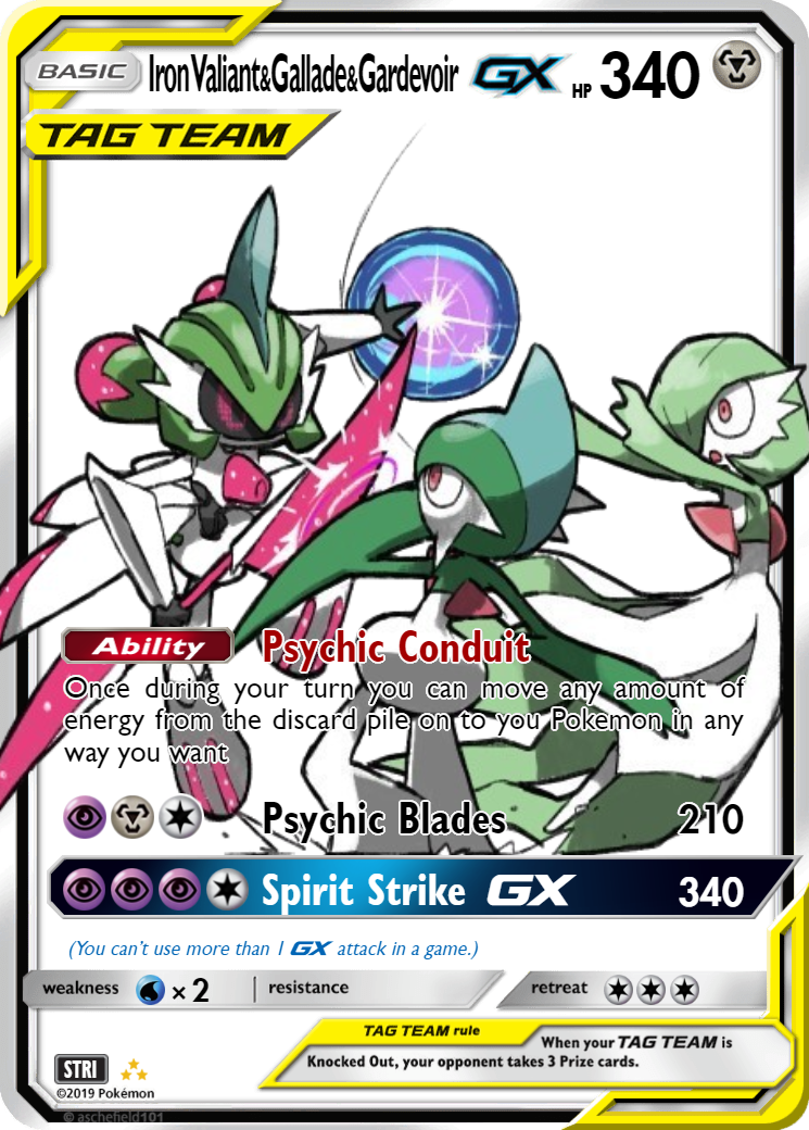 Iron Valiant==&==Gallade==&==Gardevoir - Strider | Pokécardmaker.net