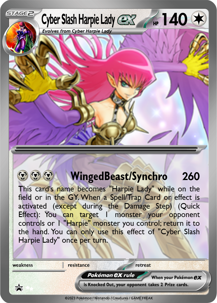 Cyber Slash Harpie Lady - SupaMushyBanana | Pokécardmaker.net