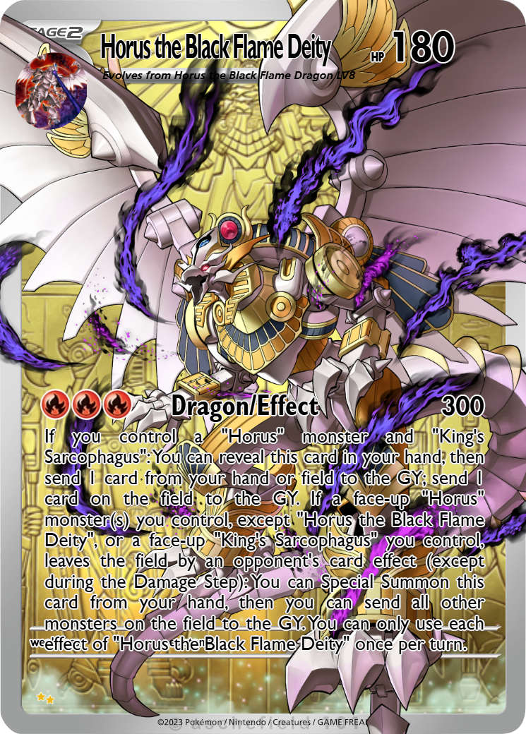 Horus the Black Flame Deity - SupaMushyBanana | Pokécardmaker.net
