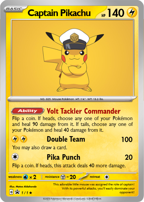 Captain Pikachu - SuperGamer | Pokécardmaker.net