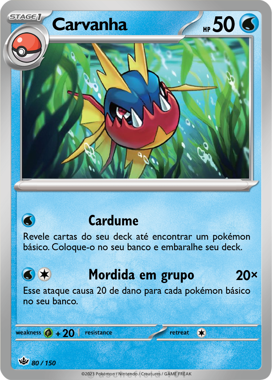 Carvanha - SusTCG | Pokécardmaker.net