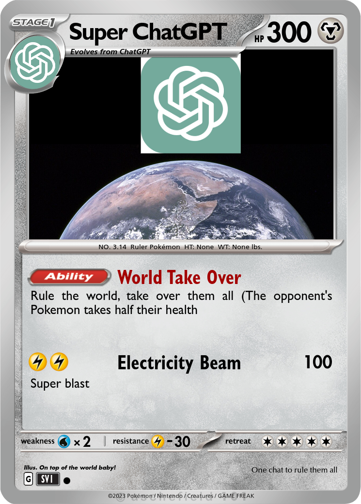 Super ChatGPT - SussyXXL122 | Pokécardmaker.net