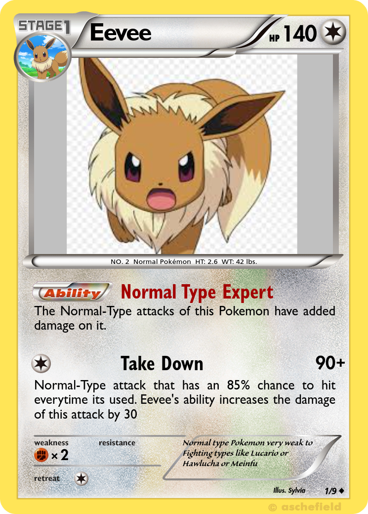 Eevee - Sylvia | Pokécardmaker.net