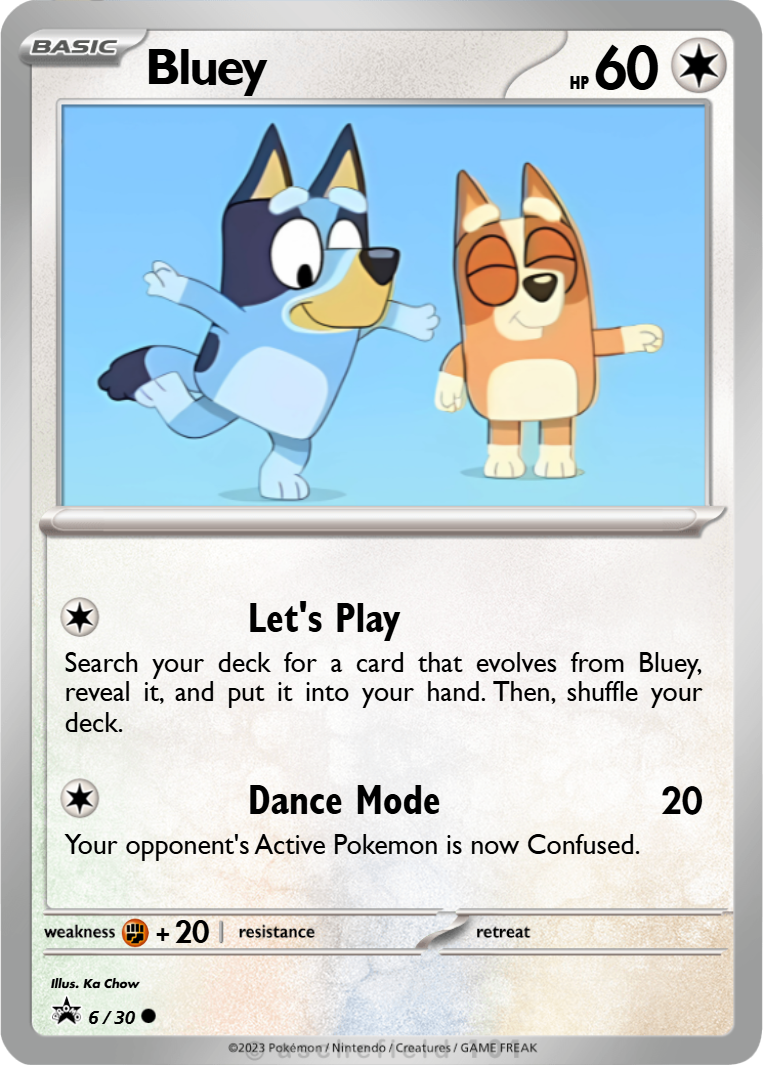 Bluey - Syrupy123 | Pokécardmaker.net