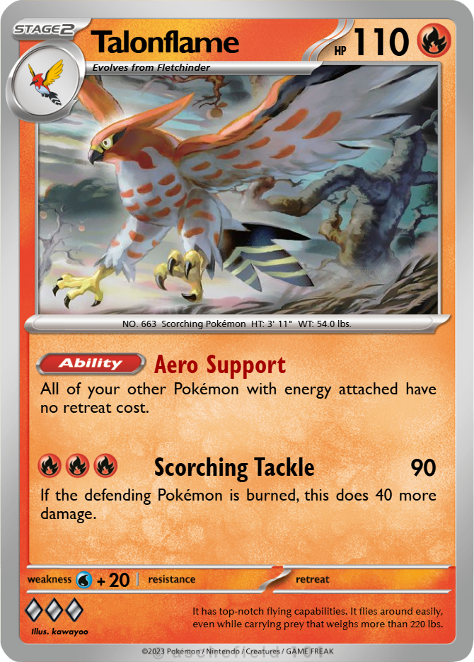 Talonflame - TCGP_Strengthened_Resolve | Pokécardmaker.net