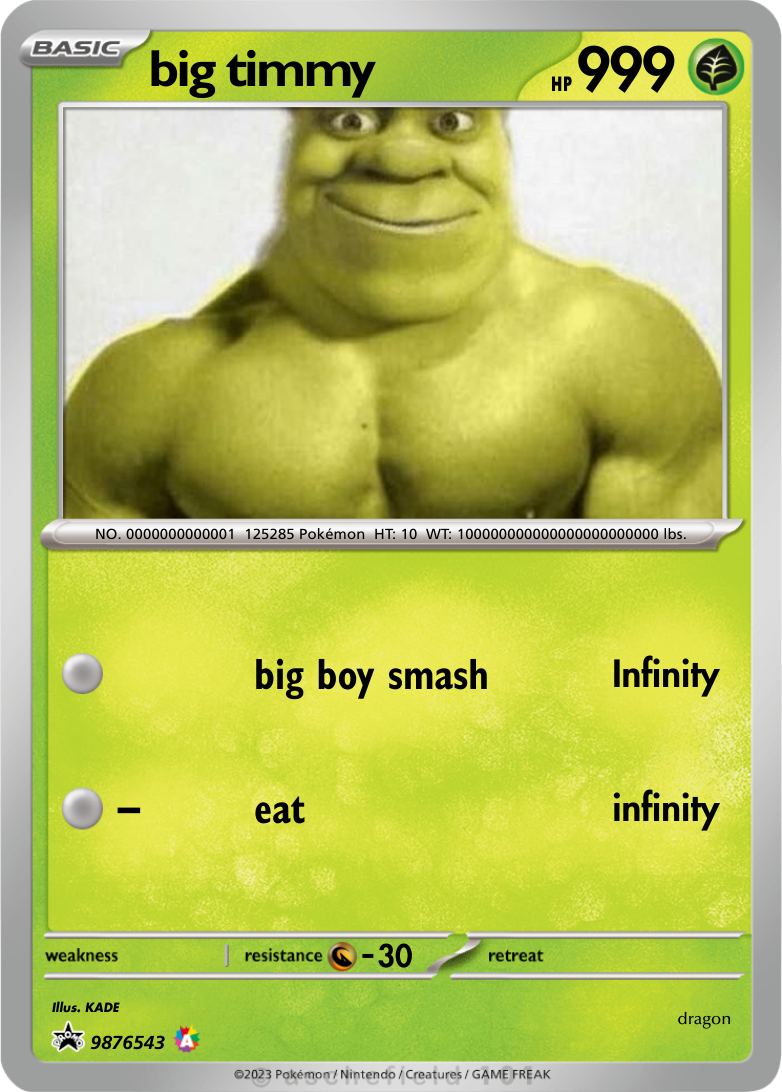 big timmy - THEGOD12675 | Pokécardmaker.net