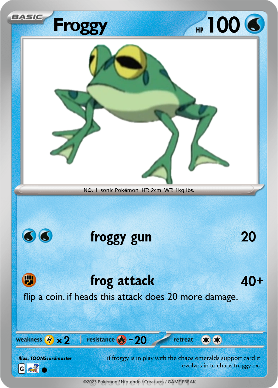 Froggy - TOONScardmaster | Pokécardmaker.net