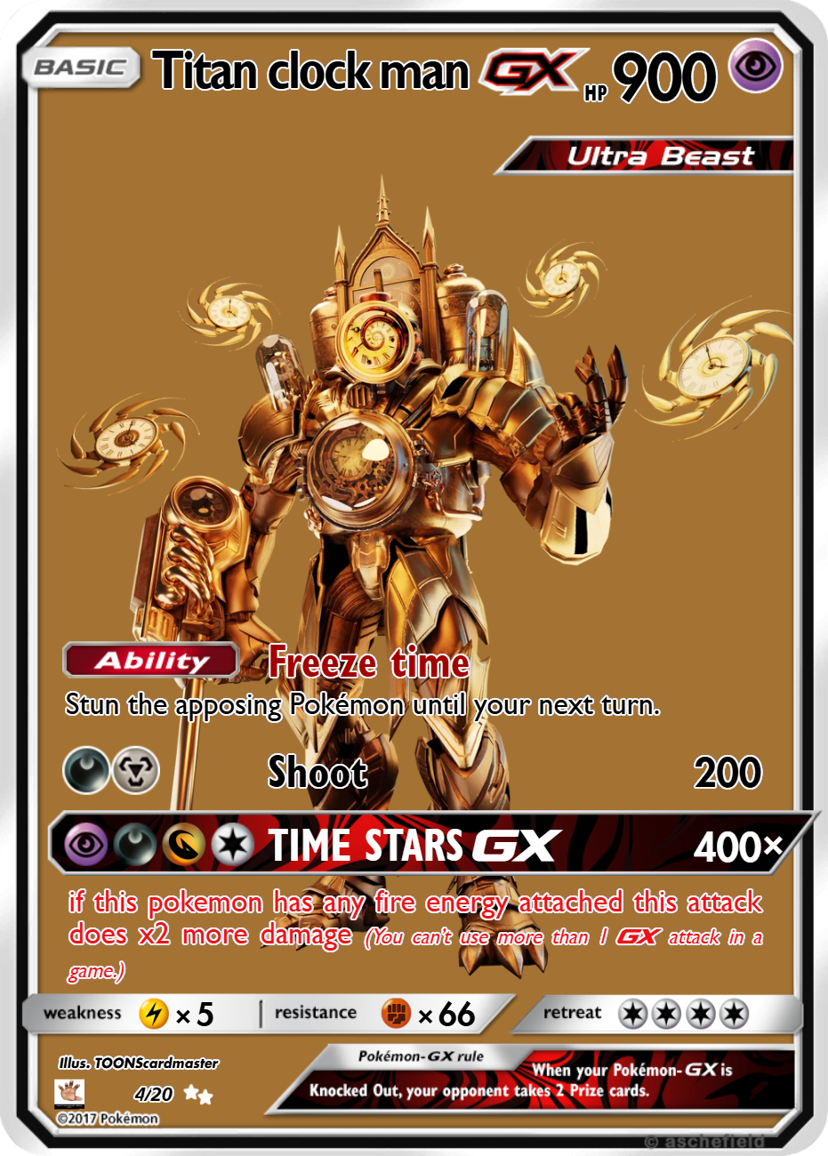 Titan clock man - TOONScardmaster | Pokécardmaker.net