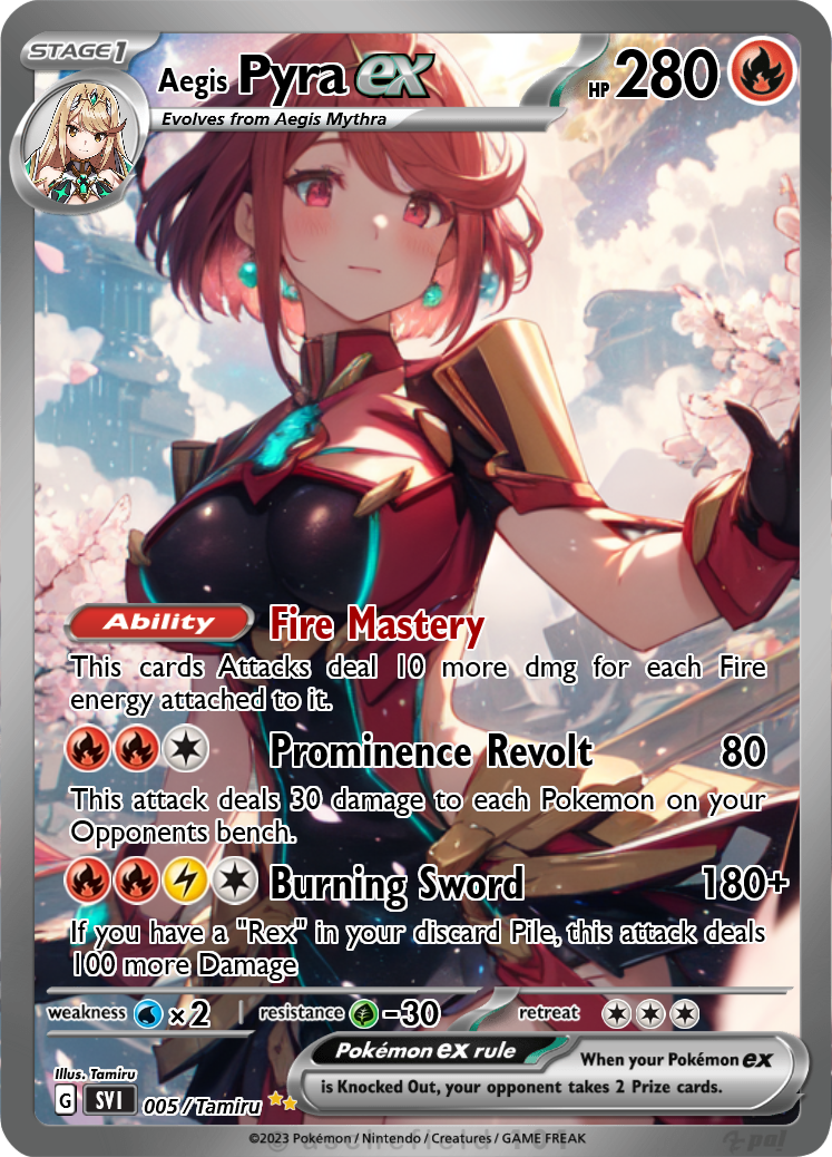 Pyra - Tamiru | Pokécardmaker.net
