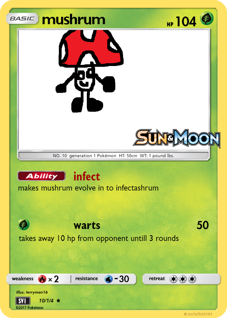 mushrum - Terryman16 | Pokécardmaker.net