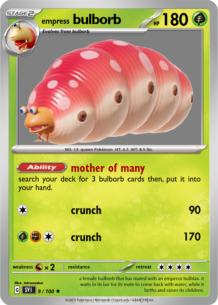 bulborb - Tetranadon | Pokécardmaker.net