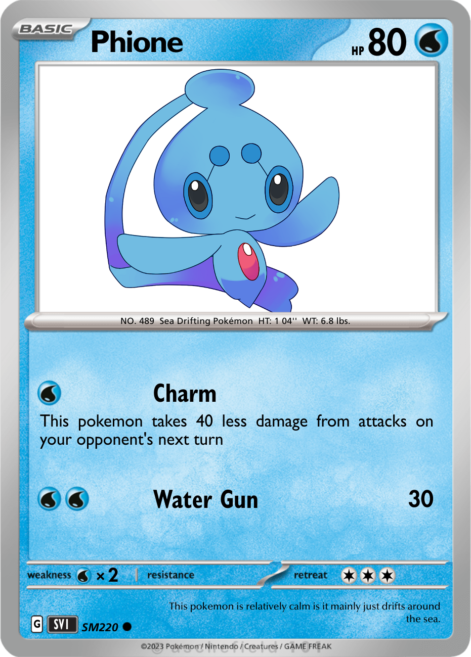 Phione - TheCommandalorian | Pokécardmaker.net