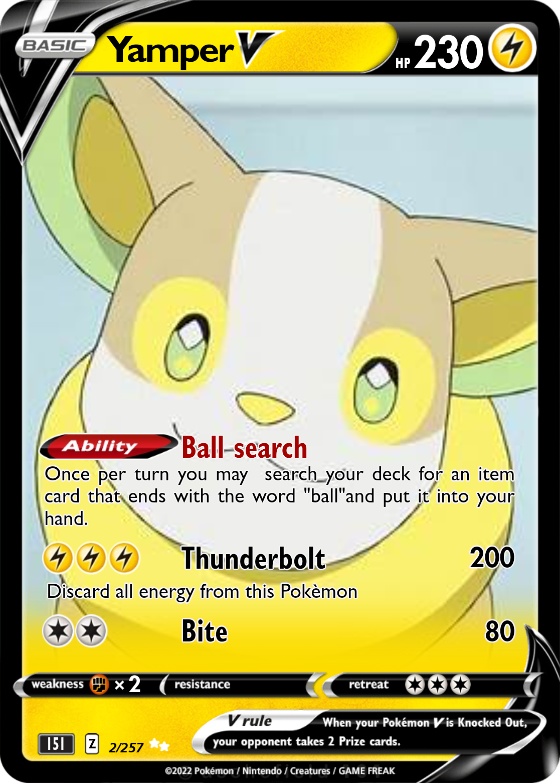 Yamper - TheDude745 | Pokécardmaker.net