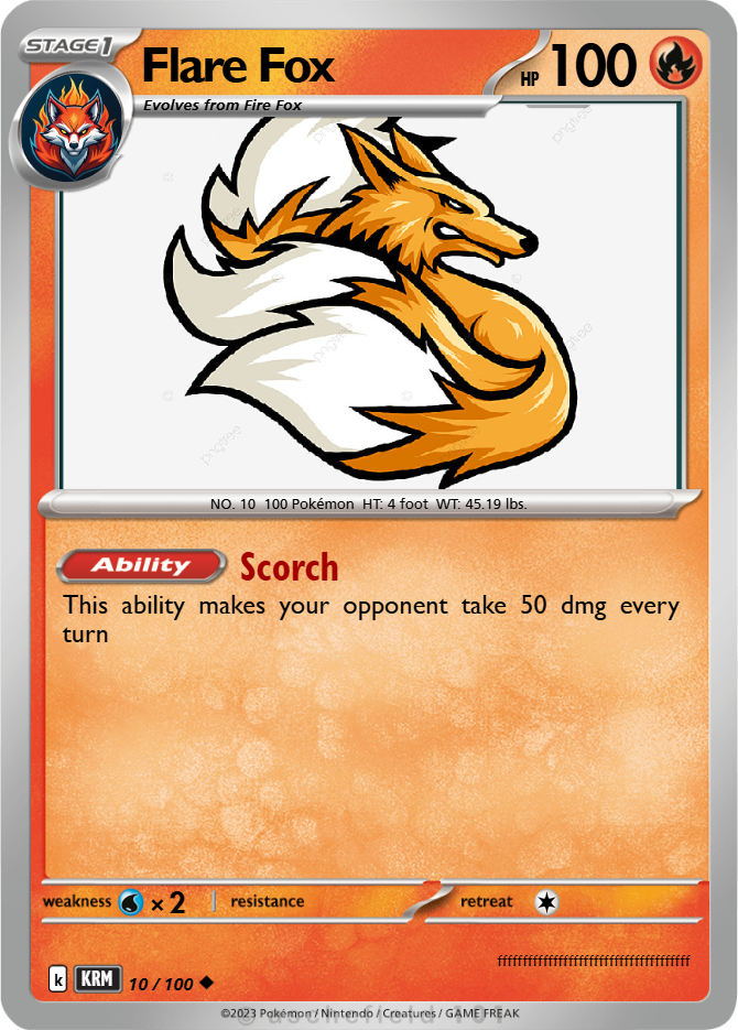 Flare Fox - TheGamblerDudes | Pokécardmaker.net