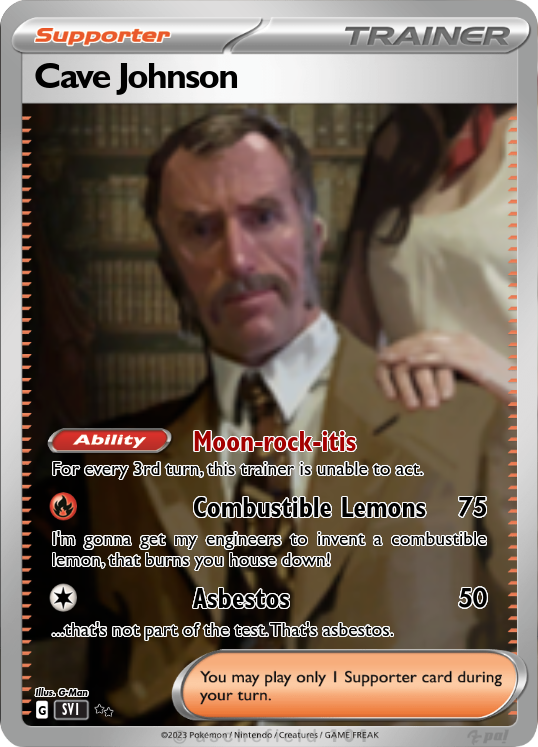 Cave Johnson - TheGenericDoe | Pokécardmaker.net
