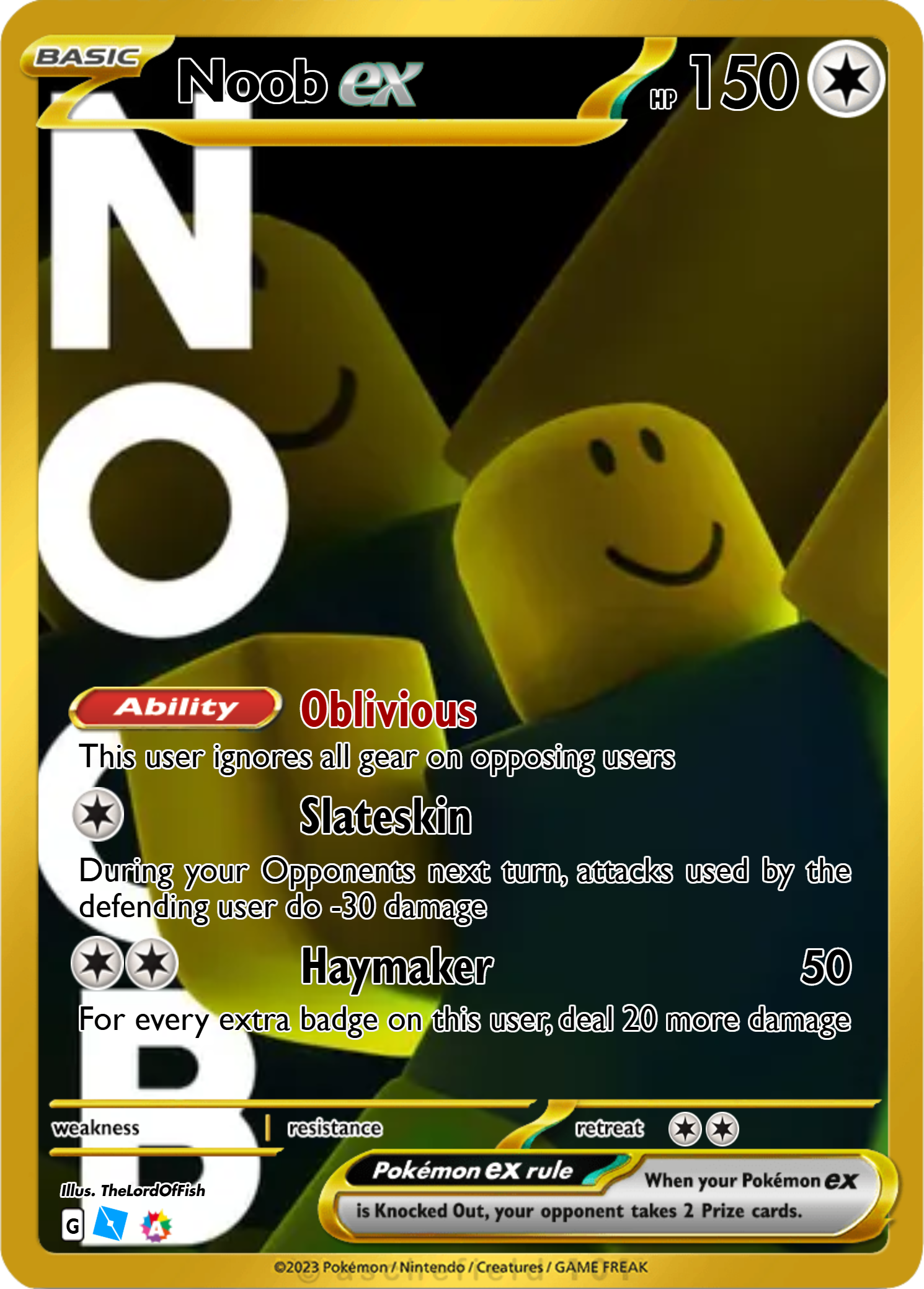 Noob - TheLordOfFish | Pokécardmaker.net