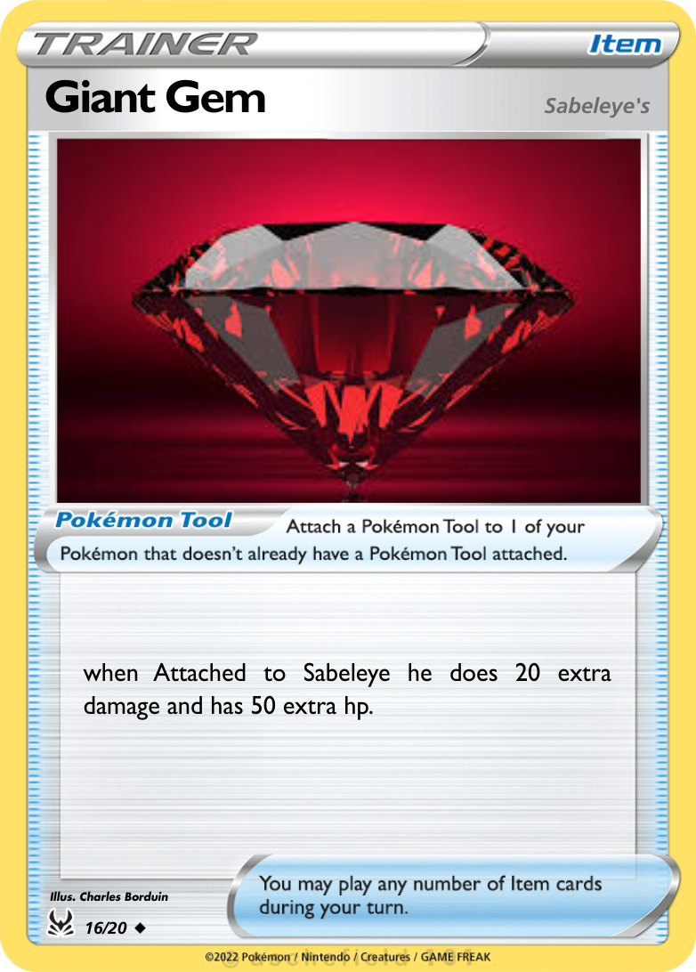 Giant Gem - TheScarletHood | Pokécardmaker.net