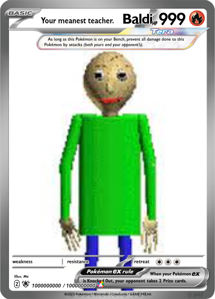 Baldi - TheThing | Pokécardmaker.net