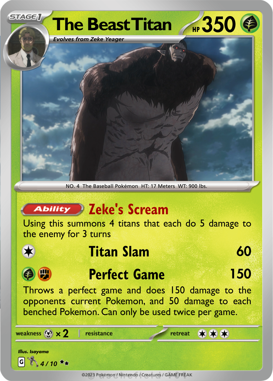 The Beast Titan - The_Rumbling | Pokécardmaker.net