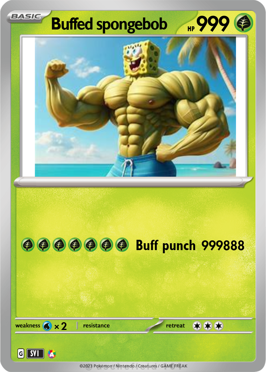 Buffed spongebob - Theo666 | Pokécardmaker.net