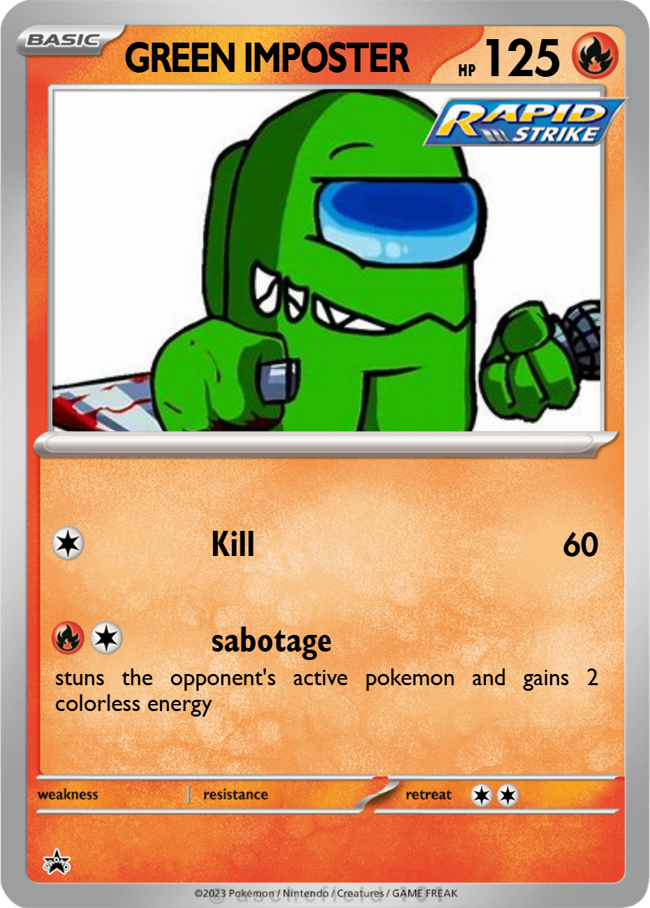 GREEN IMPOSTER - Theo666 | Pokécardmaker.net