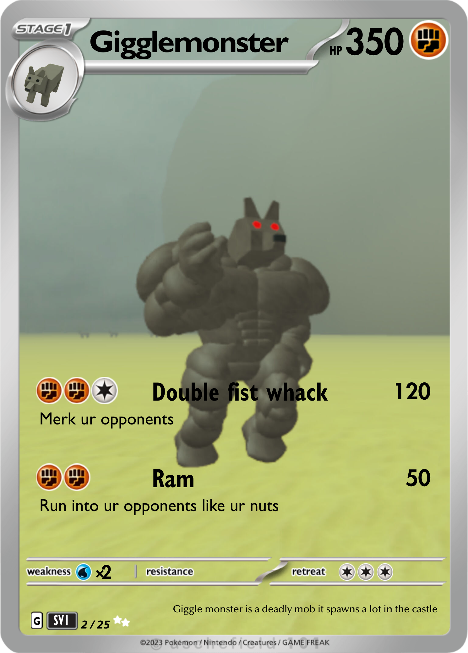 Gigglemonster - Thonlyone | Pokécardmaker.net