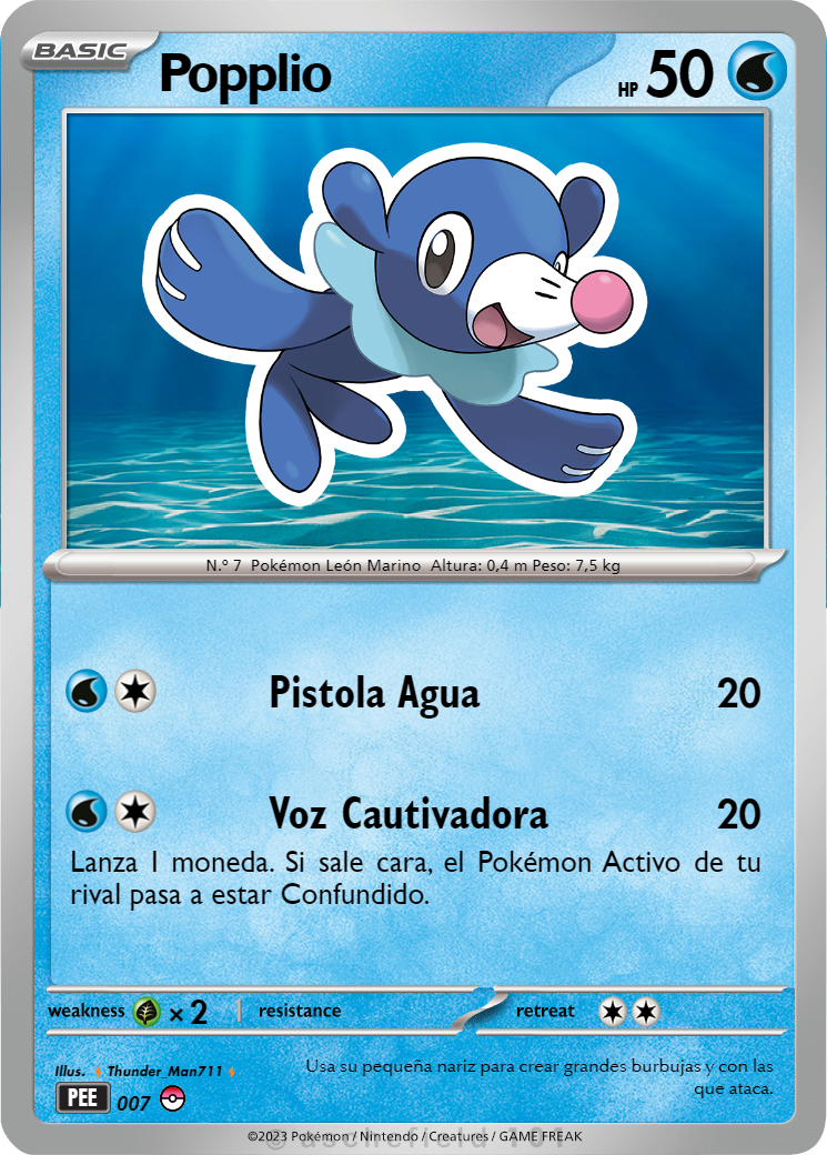 Popplio - Thunder_Man711 | Pokécardmaker.net