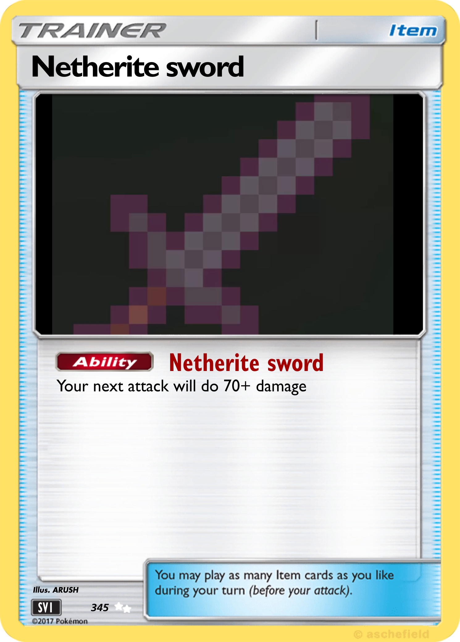 Netherite sword - Thy_2 | Pokécardmaker.net