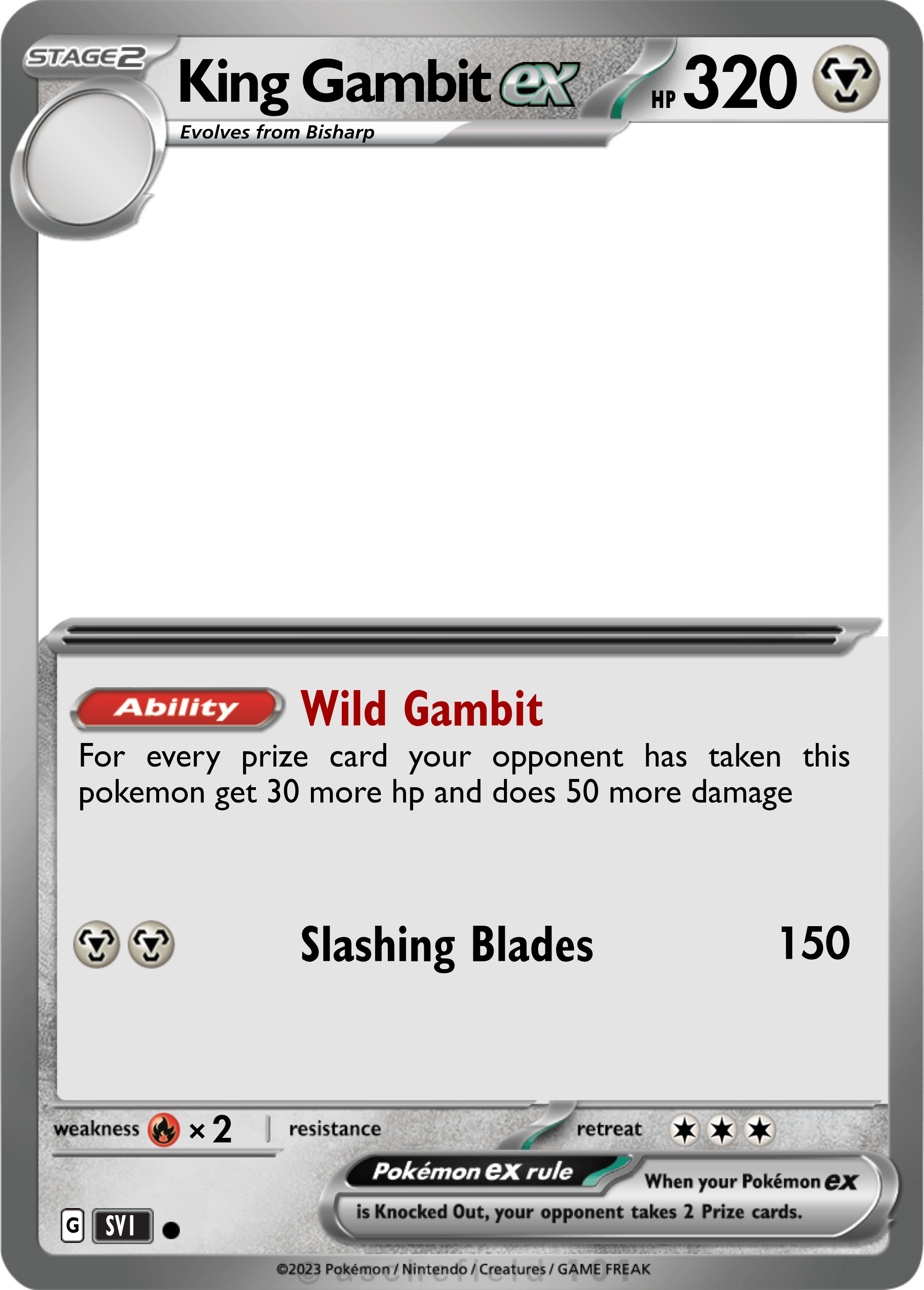 King Gambit - Tilt | Pokécardmaker.net