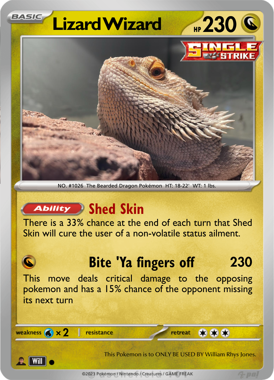 Lizard Wizard - Tippito | Pokécardmaker.net