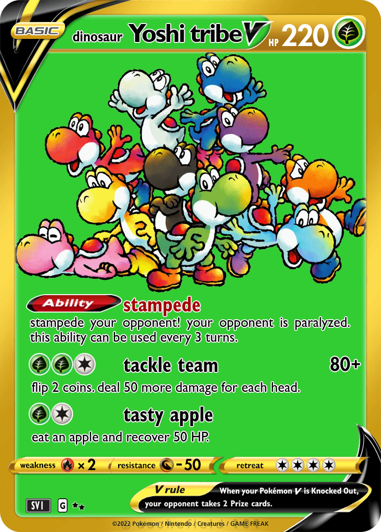 Yoshi tribe - TitusKolb | Pokécardmaker.net