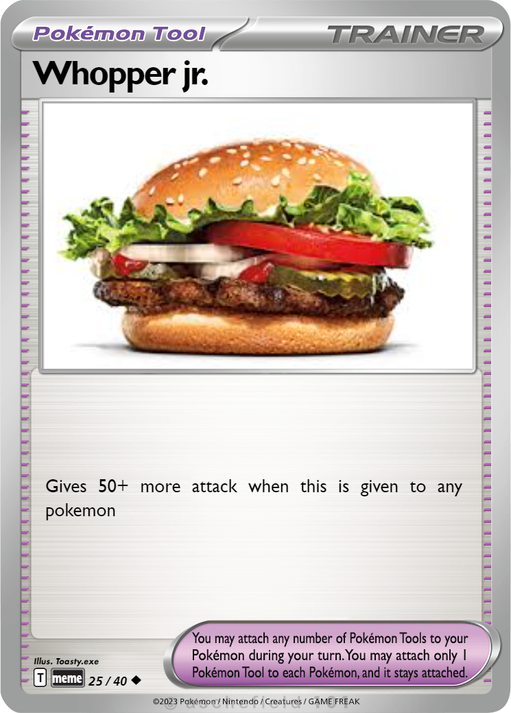Whopper jr. - Toasty_exe | Pokécardmaker.net
