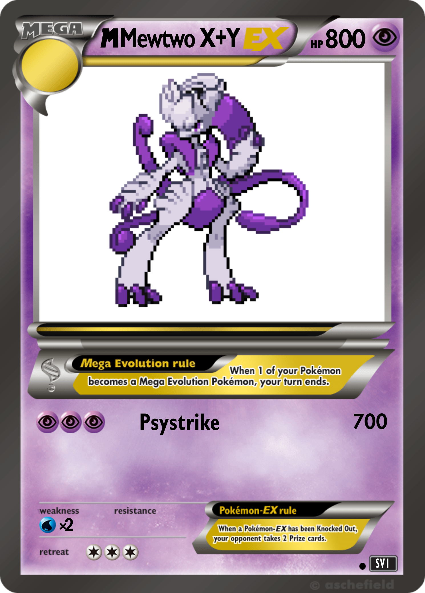 Mewtwo X+Y - TomY | Pokécardmaker.net