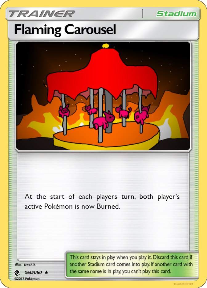 Flaming Carousel - Trashib | Pokécardmaker.net