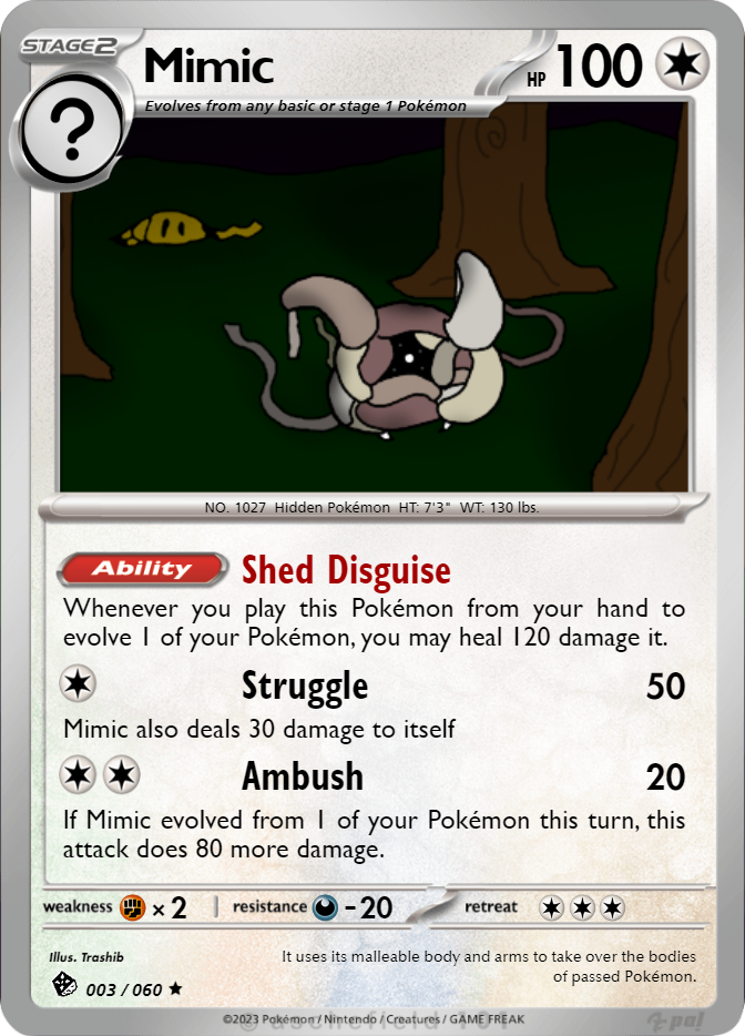 Mimic - Trashib | Pokécardmaker.net