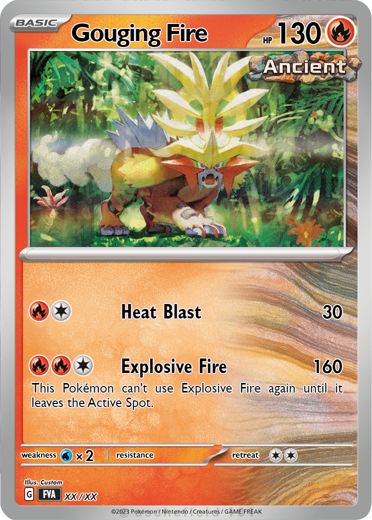 Gouging Fire - Trickstersholic | Pokécardmaker.net