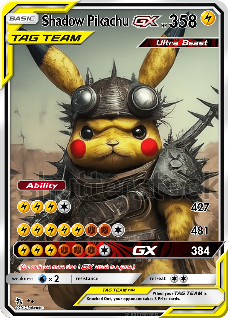 Shadow Pikachu - Trident99 | Pokécardmaker.net
