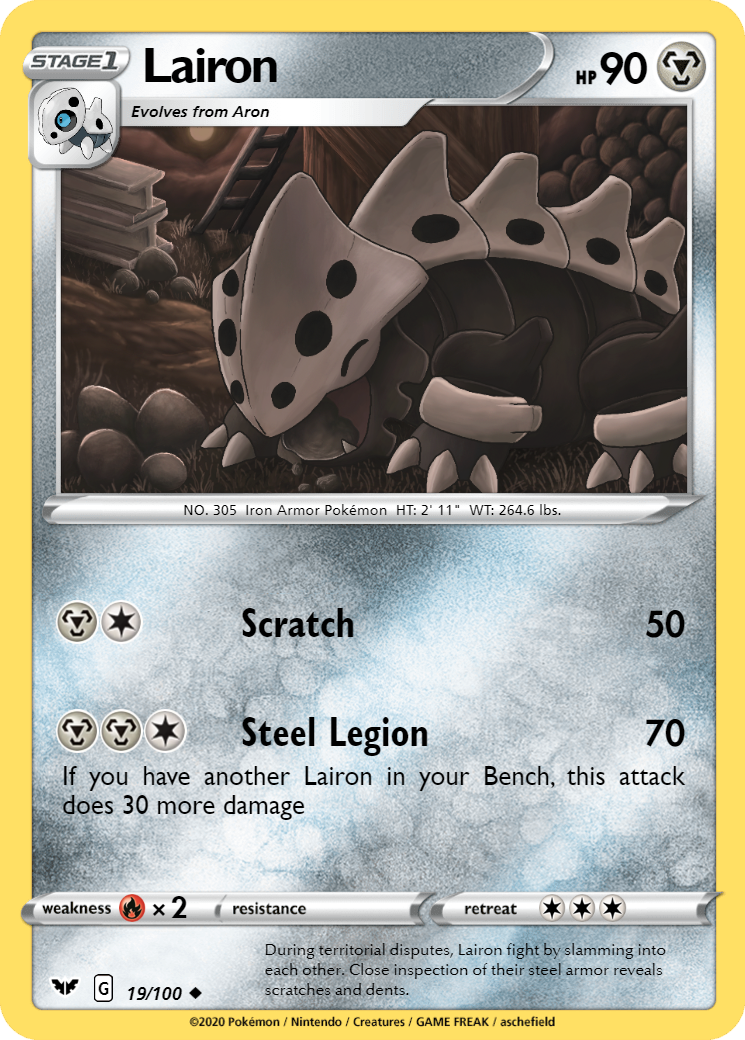 Lairon - Trisaur | Pokécardmaker.net