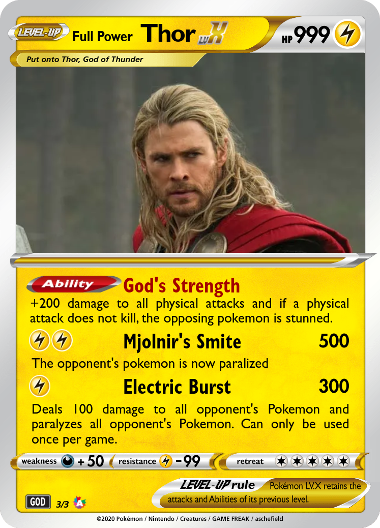 Thor - TrueLightMaster123 | Pokécardmaker.net